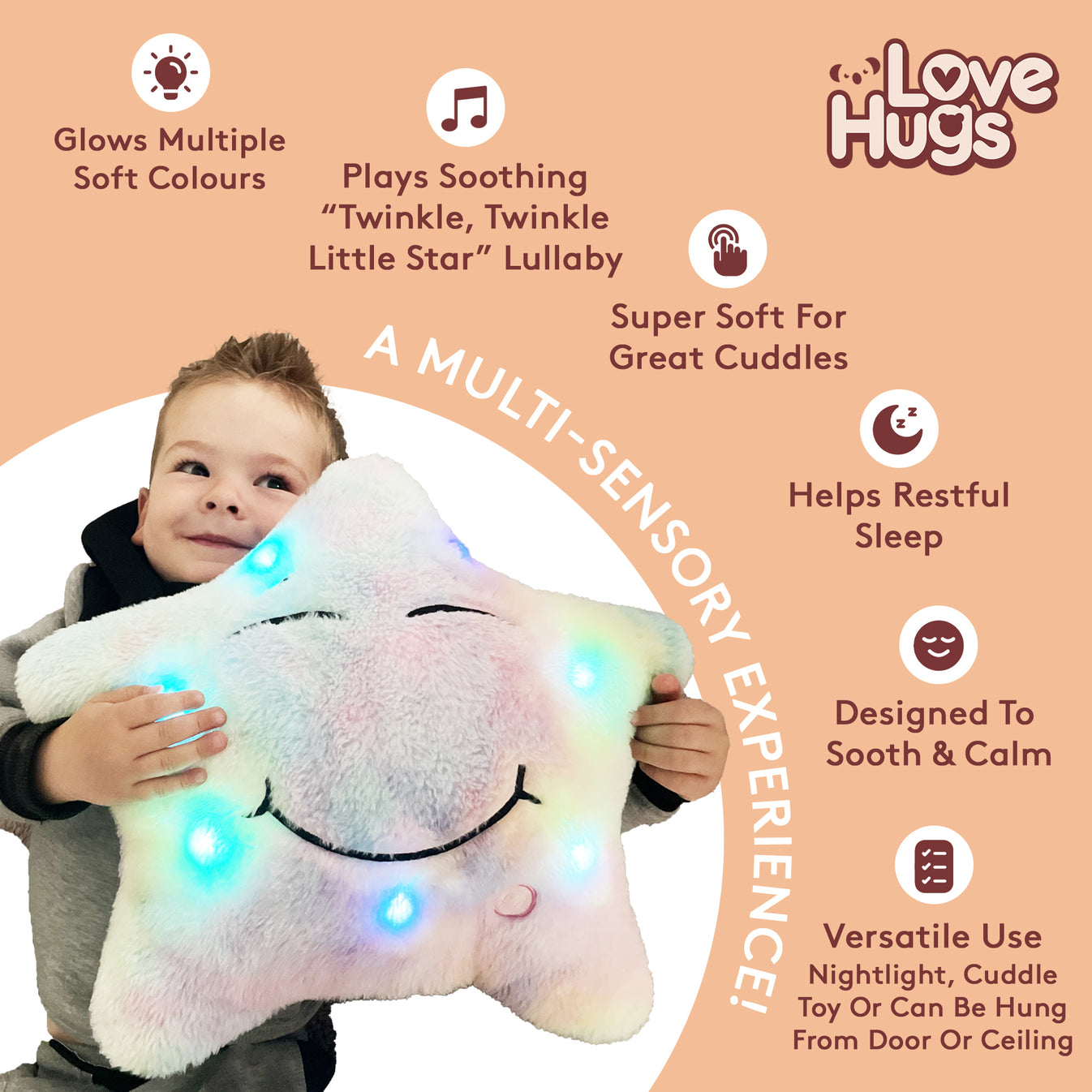 Sensory Star Musical Light Up Toy - Autism Toys – LoveHugs